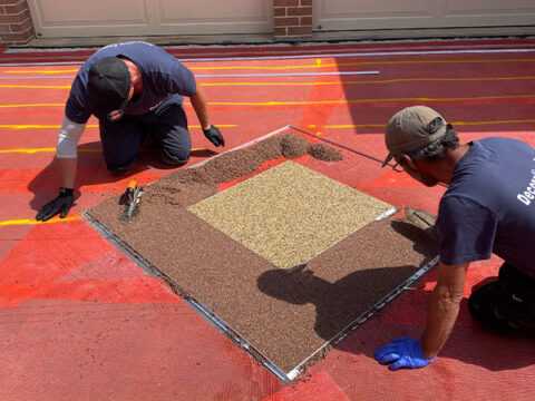 Concrete Spray Paving Sydney | Stencil Concrete Resurfacing